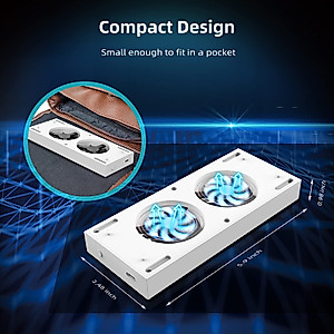 NexiGo Vertical Stand with Cooling Fans for Xbox Series S Console, 3 Levels Adjustable Fans Rotate Speed with Type-C Power Input, USB Charging and Data Transmission Ports, White