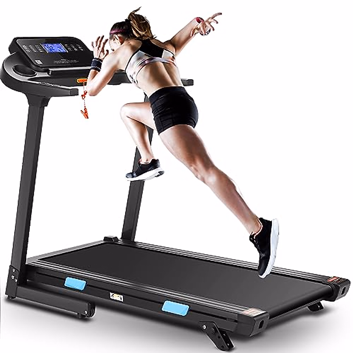 Treadmill 300 lb Capacity with Incline, 51" x 18" Ultra-Wide Running Area, Max 3.25HP Large Folding Treadmill for Home Gym, Electric Walking Running Machine
