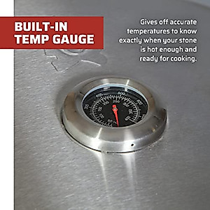 Camp Chef Italia Artisan Pizza Oven, Stainless Steel, 15 in. x 26 in. x 16