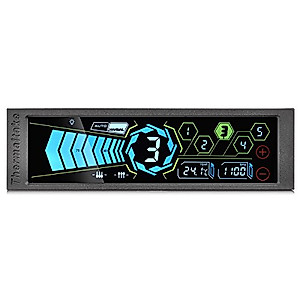 Thermaltake Commander FT Touch Screen 5 Channel Single 5.25" Bay Cooling Fan Controller AC-010-B51NAN-A1