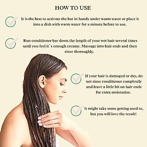 EARTH IS...Conditioner Bar - All Hair Types – All-Natural Hydrating Hair Conditioner – Eco-Friendly Hair Moisturizer – Plastic Free - PH-Balanced – Vegan – Concentrated – Biodegradable – Zero Waste, 3.2oz (Berry Blend with Raspberry)