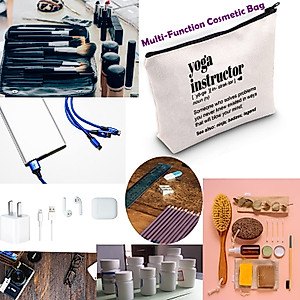 TSOTMO Yoga Instructor Zipper Pouch Makeup Bag Yoga Teacher Appreciation Gift Yoga Instructor Thank You Gift Best Yoga Instructor Ever Gift (YOGA)