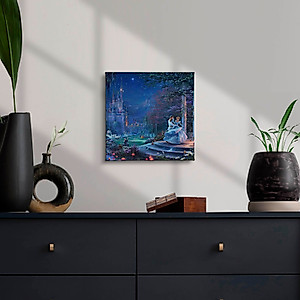 Thomas Kinkade Cinderella (Cinderella Dancing in the Starlight, 14" x 14")