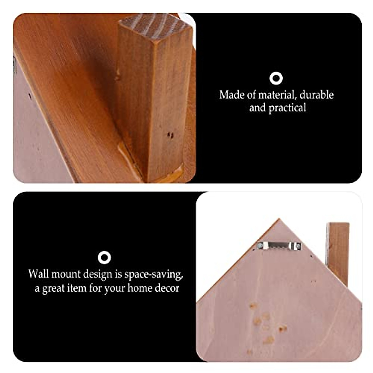 ORFOFE Picture Ledge Shelf Wooden House- Shaped House Shaped Wall Shelf House Shaped Floating Shelf House Shaped Wooden Shelf Wall Storage Shelf Flower Pot Stand