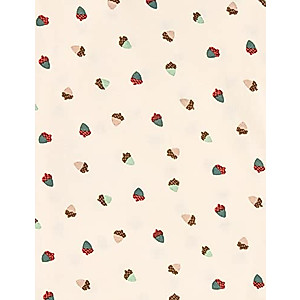 Amazon Essentials Unisex Kids' Swaddle Blankets, Pack of 3, Fruit/Squirrel/Stripe, One Size