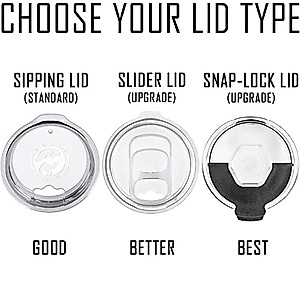 LaserGram 20oz Vacuum Insulated Tumbler Mug, Horseshoe with Horse, Personalized Engraving Included (Faux Leather, Dark Brown)