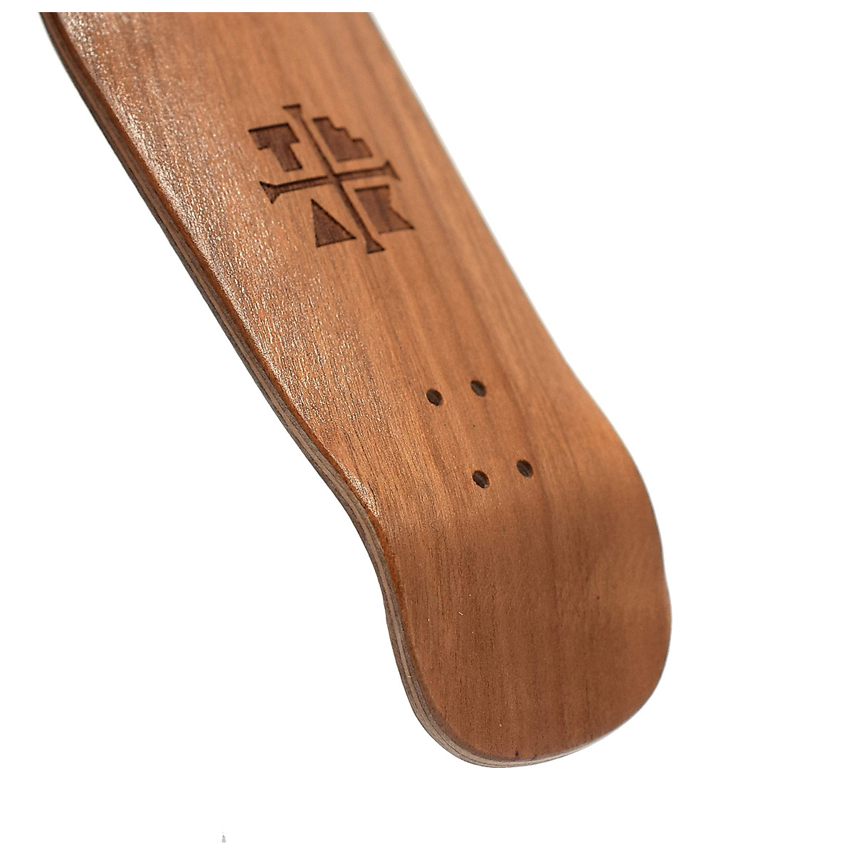 Teak Tuning Wooden Fingerboard Carlsbad Cruiser Deck, Prunus Serotina - 34mm x 100mm - Handmade, Pro Shape & Size - Five Plies Wood Veneer - Includes Prolific Foam Tape