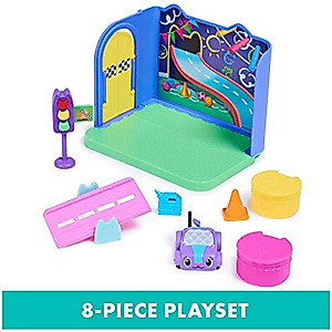 Gabby's Dollhouse, Carlita Purr-ific Play Room with Carlita Toy Car, Accessories, Furniture and Dollhouse Deliveries, Kids Toys for Ages 3 and up