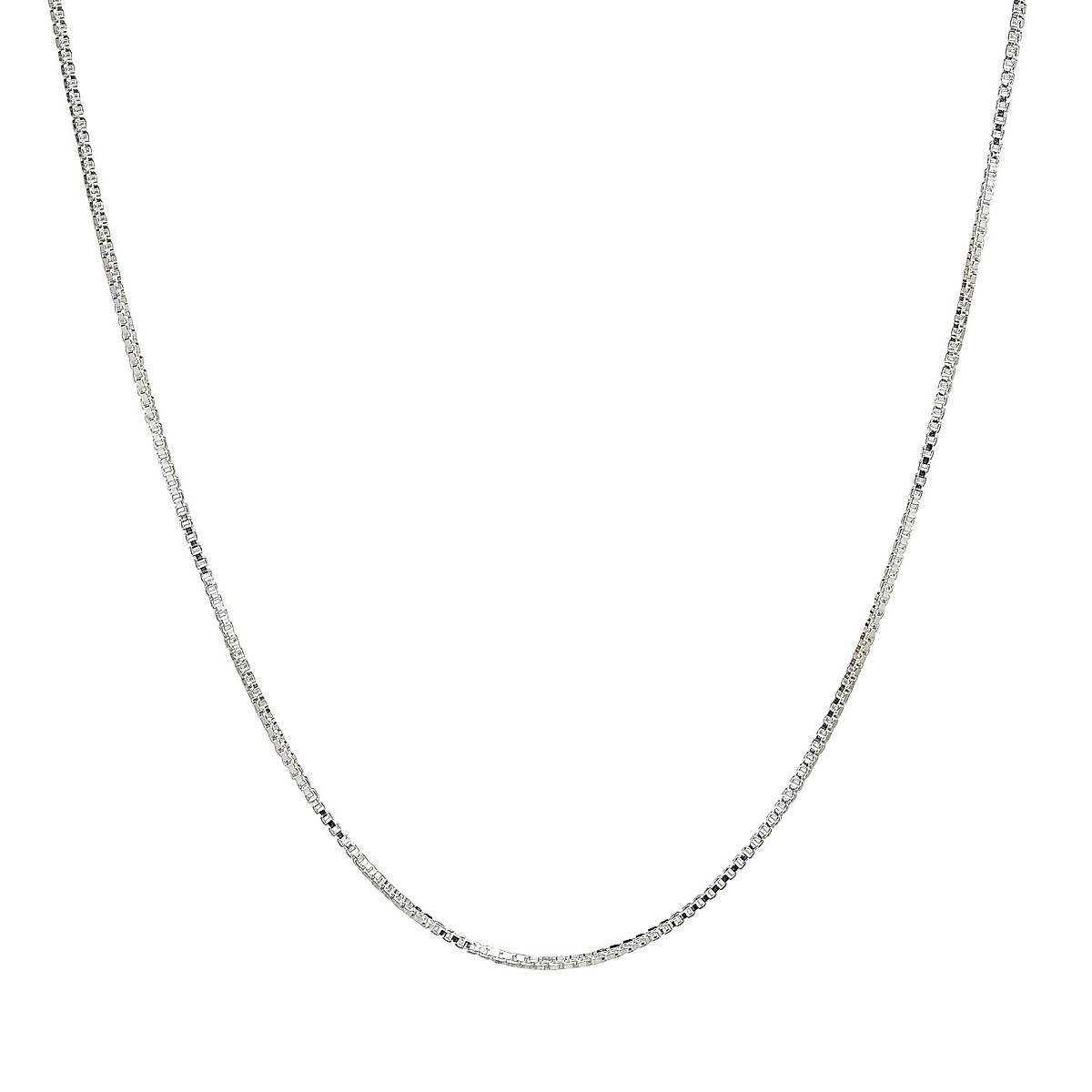 925 Sterling Silver 1.5 MM Box Chain Italian Necklace Sturdy Lightweight - Lobster Claw Clasp 22 Inch