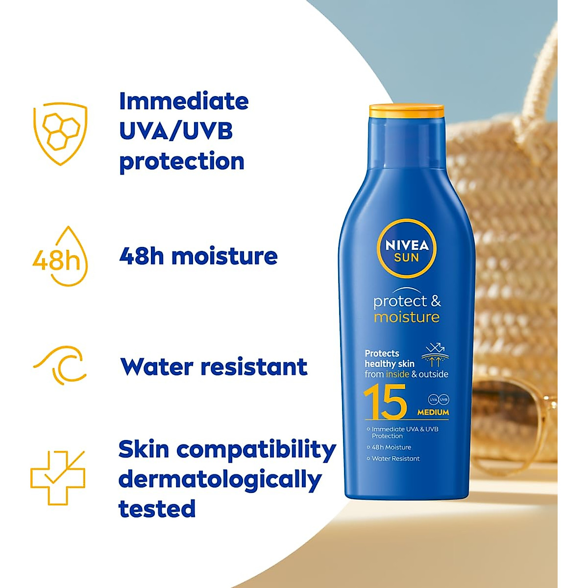 Sun by Nivea Moisturizing Sun Lotion SPF15 200ml