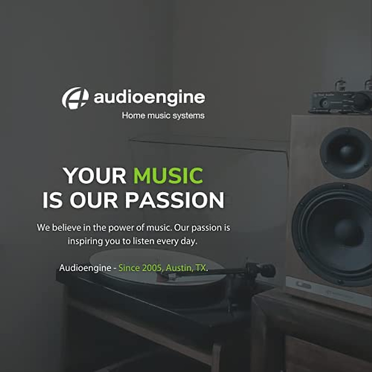 Audioengine HD6 150W Powered Bookshelf Stereo Speakers | Home Music System w/aptX HD Bluetooth, AUX Audio, Optical, RCA, 24-bit DAC (Walnut)