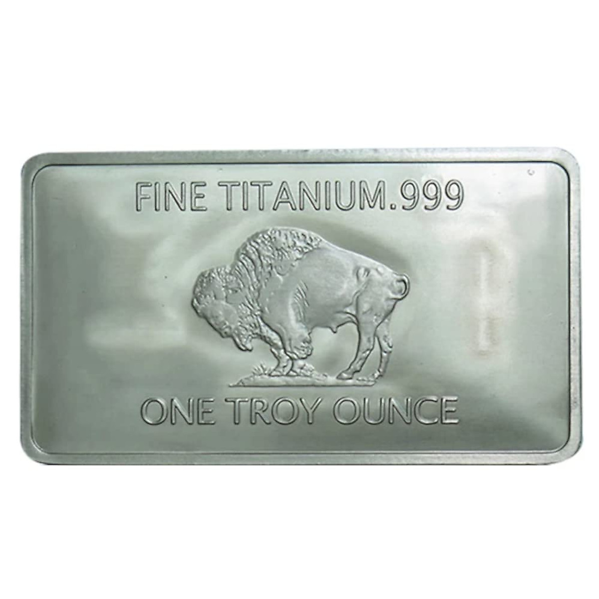 1 Oz One Troy Ounce USA American Buffalo .999 Fine Titanium Bullion Bar Ti Element with Certificate of Authenticity by Unique Metals