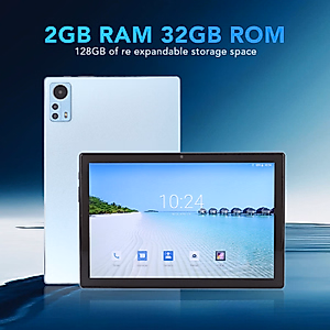 ciciglow Android Tablet 10.1 Inch, 1280x800 HD Android 8.1 Tablet, 4G Calling Tablet with 128GB Expand, Front 5MP Rear 13MP, 2GB RAM 32GB ROM, WiFi, Bluetooth, 5000mAh Battery (Blue)