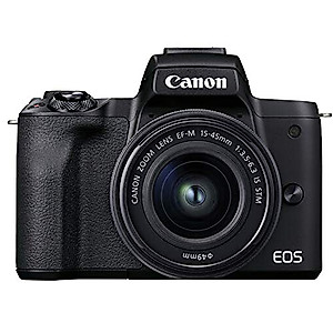 Canon EOS M50 Mark II Mirrorless Digital Camera with EF-M 15-45mm f/3.5-6.3 is STM Lens+ 420-800mm Super Telephoto Lens + 64GB Memory Card, Professional Photo Bundle (42pc Bundle) (Renewed)