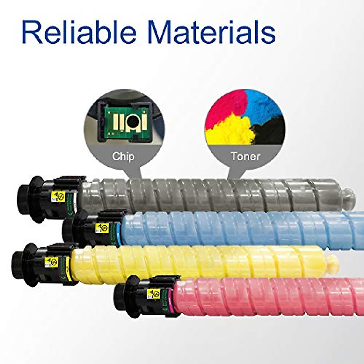 GREENRHINO Remanufactured (High Yield) Toner Cartridge Replacement for Ricoh IM C3000 / IM C3500-842251, 842252, 842253, 842254 (1 Black, 1 Yellow, 1 Magenta, 1 Cyan, 4-Pack)