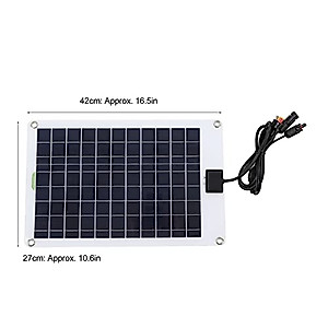 Solar Panel Charger 50W Solar Panel Battery Charger with MPPT 100A Controller for 12V Battery and DC Charging Equipment