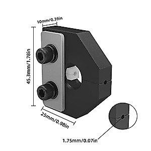 IdeaFormer-3D 3D Printer Filament Welder Connector,Filament Splicer Tool 1.75mm,Connect Broken Filament 1.75mm Filament Connector Filament Tool for 3D Printer DIY Multicoloured Filament (Black)