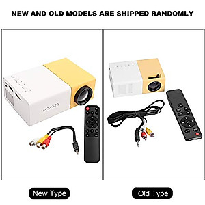 Mini Portable Projector,16:9 320×240P 1080P 1500lm Full HD Movie/Photo/Music Handheld Projector ,for Kids Gift / Home Theatre /Outdoor Travel,30000 Hours Lamp Life (US)