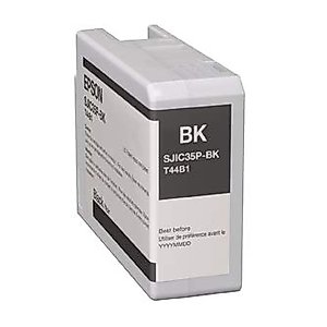 DT-Techno Genuine TM-C6000 and TM-C6500, CONSUMABLES, SJIC35P (K), Black Ink Cartridge for COLORWORKS TM-C6000 and TM-C6500 C13T44B120