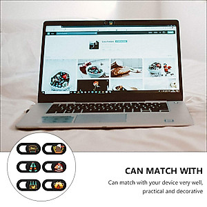 SOLUSTRE 6pcs Camera Cover Webcam Privacy Shutter Webcam Cover Slide Computer Webcam Blocker USB Camera Lens Cover Laptop Camera Privacy Cover Laptop Camera Blocker Personality Abs Slider