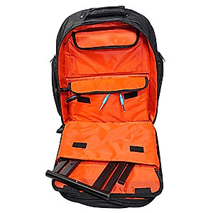 Rockville DJ Laptop/Gear Travel Backpack Bag w/ Headphone Compartment+Dividers, Black