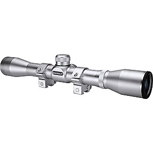BARSKA 4x32 Plinker-22 Silver Scope w/ 3/8-Inch Rings