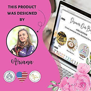 Hot Pink Party Decorations for Birthday, Bachelorette, Bridal or Baby Shower - 5 Boxes Blocks, 52 PC Letters for Custom NAME and 6 Flower Cutouts. Pink Rose Black White - Kate Spade Inspired