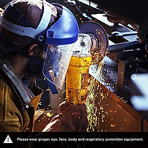 COMOWARE 4-1/2 Inch Cordless Angle Grinder, 20V Brushless Angle Grinder Tool w/ 4.0Ah Lithium-Ion Battery & Fast Charge, Ergonomic Button Position for Reducing Hand Pressure (Cut Off Wheel)