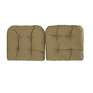 Art Leon Outdoor/Indoor Home Chair Seat Cushions 5 Pieces Seat and Back Cushion Set for Patio Deep Seat, Wicker Loveseat, Settee, Bench, Brown