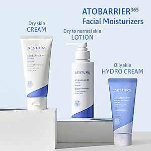 AESTURA ATOBARRIER365 Ceramide Hydro Soothing Cream | Lightweight Gel Moisturizer for Instant Cooling, Calming for Sensitive Skin, Quick Hydration, Non-comedogenic, 2.02 fl.oz.
