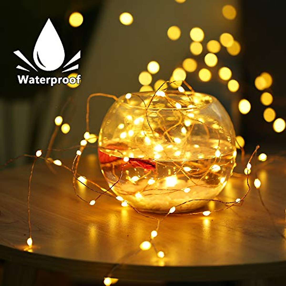 Brizled Solar Fairy Lights, 2 Pack Total 132ft 400 LED Solar String Lights Waterproof, 8 Modes Outdoor Solar Twinkle Lights, Solar Powered Garden Lights String for Indoor Outside Warm White