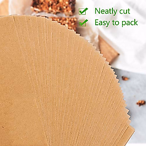 QYH 300 Pcs Parchment Paper Sheets for Baking, 8x12 Inches Unbleached Precut Parchment Paper for Baking Cookies, Frying, Air Fryer, Cooking, Grilling Rack, Oven