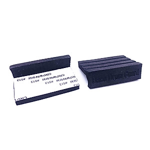 Jiayouy Bass Drum Hoop Guard Neoprene Sponge Foam Hoop Protector Black (2pcs/Pack)