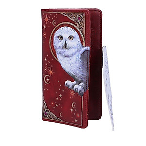 Nemesis Now Embossed Purse, Gothic Wallet, 18.5cm - Snowy Owl