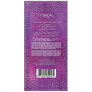 L’Oreal Paris Voluminous Lash Paradise Mascara & Lash Primer Holiday Set, Blackest Black and Millennial Pink, 1 kit