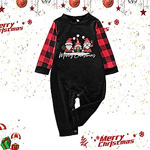 Christmas Pajamas for Family 2023 Couples Matching Pajamas Print Long Sleeve Pjs Set Loungewear Sleepwear Jammies Women