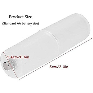 LampVPath (Pack of 40 AAA to AA Battery Adapter, AAA to AA Battery Converter Holder, AAA to AA Adapter for Battery Converter AAA to AA