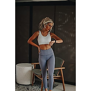 90 Degree By Reflex High Waist Squat Proof Ankle Length Interlink Leggings - Black - Medium