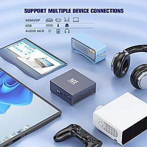 Mini PC Intel 12th Gen N95(up to 3.40Ghz) 16GB DDR4 512GB M.2 SSD Mini Desktop Computer Windows 11 Pro Gigabit Ethernet, 4K UHD, Dual Wi-Fi, BT 4.2 Mini Desktop Computer
