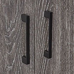 RiverRidge Woodbury Collection Shoe Organizer Cabinet, Dark Weathered Woodgrain