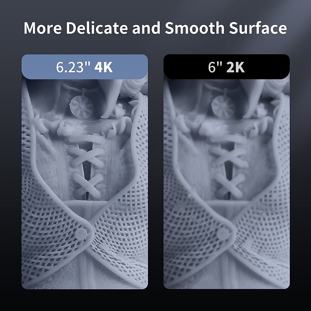 ANYCUBIC Photon Mono 4 K, Resin 3D Printer with 6.23'' Monochrome Screen, Upgraded UV LCD Resin Printer, Fast and Precise Printing, 5.19''x3.14''x6.49'' Printing Size