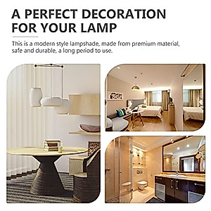 4Pcs Plastic Lamp Shade Replacement Horseshoe Plastic Lamp Shade White Lamp Shade for Floor Lamps Cover for Multi- Head Stand up Lamp Bedroom Light 5.11X3.34inch