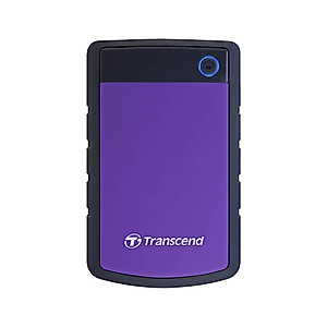 Transcend Storejet 2TB Portable USB 3.0 Hard Disk (TS2TSJ25H3P), Purple