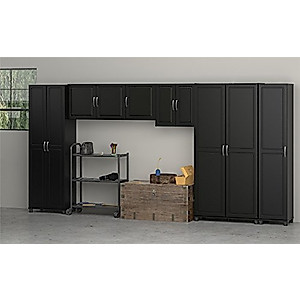 Systembuild Evolution Kendall 16" Utility Storage Cabinet, Black