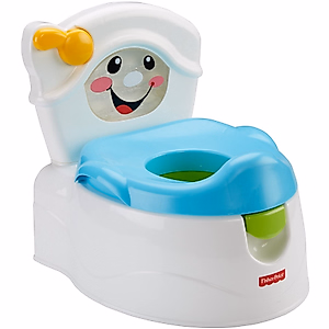 Fisher-Price Toddler Toilet Learn-to-Flush Potty Training Seat with Lights Sounds Phrases and Removable Potty Ring