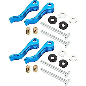 POWERTEC 71502 Aluminum Cam Clamp for Woodworking, 5/16”-18 Threaded Insert - 4PK