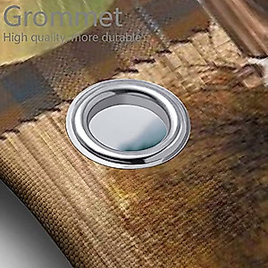 Zmcongz Lodge Bear Moose Shower Curtain Set with Rugs Retro Rustic Farmhouse Cabin Bath Curtain for Bathroom Waterproof Fabric Bathroom Decor Set, 72x72 Inch