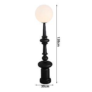 WouND Floor Lamp Retro Floor Lamp Living Room Sofa Bedroom Standing Lamp Acrylic Lampshade 3 Color Dimmable Standing Lamp Reading Light