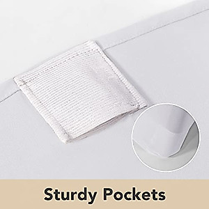 Obstal 10Pcs White Chair Covers for Party Folding Chair - Universal Fitted Chair Slipcovers Protector for Wedding, Banquet, Holiday, Celebration (White, 10 Packs)