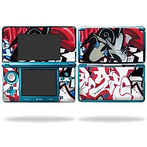 MightySkins Skin Compatible with Nintendo 3DS wrap Sticker Skins Graffiti Mash Up